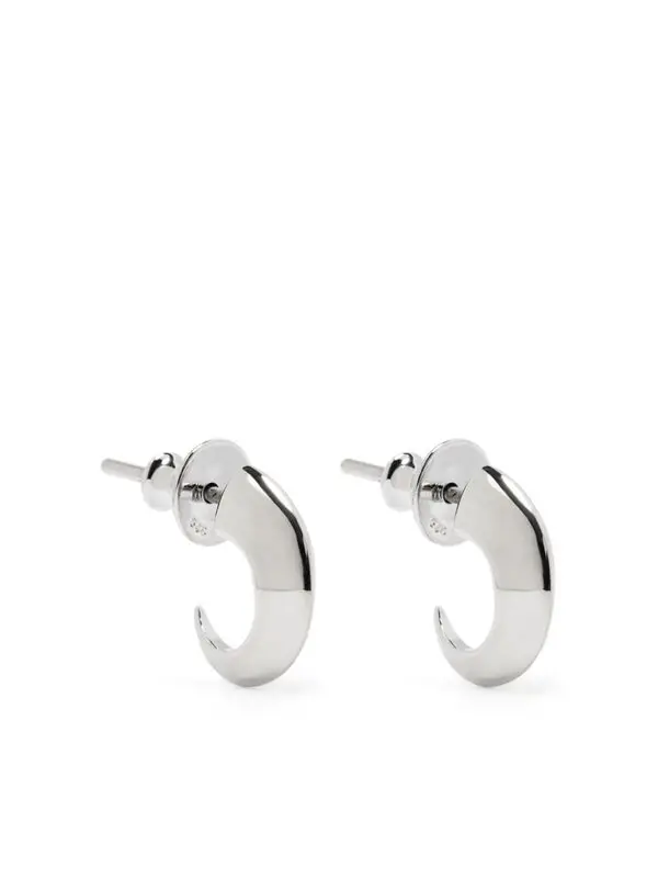 SHAUN LEANE Talon Cat Claw Hoop Earrings - Silver