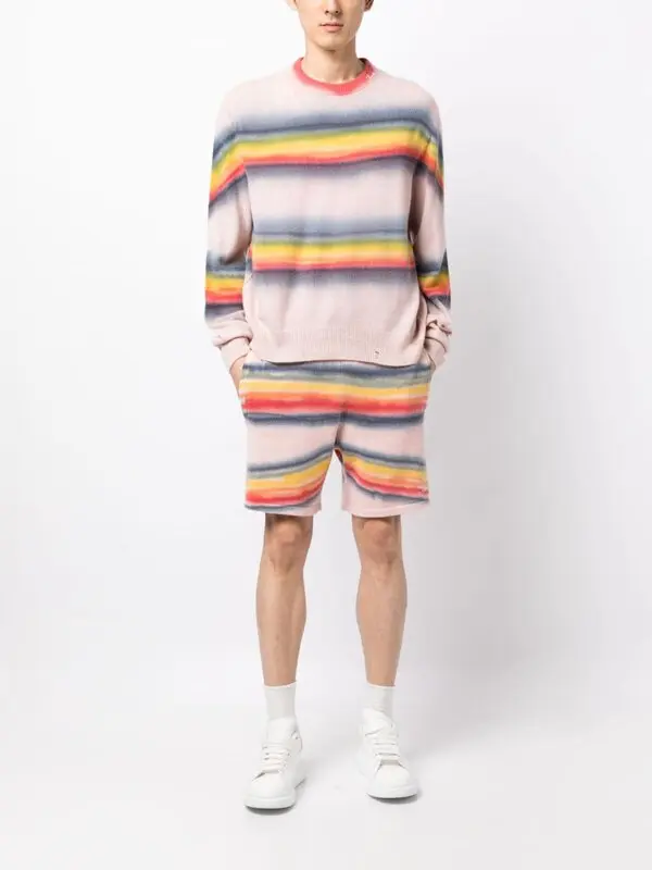 Amiri Rainbow Tie-dye Crew-neck Sweatshirt