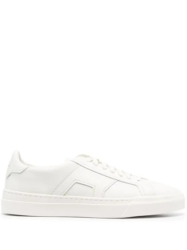 Santoni Logo Panelled Sneakers - Neutrals