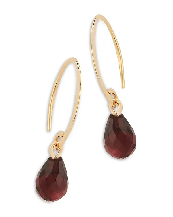 Bloomingdale'S Garnet And 14k Yellow Gold Drop Earrings - Garnet/yellow Gold