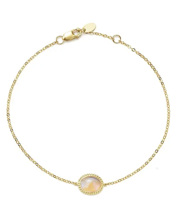 Bloomingdale'S Opal Oval Bracelet In 14k Yellow Gold - Opal/gold