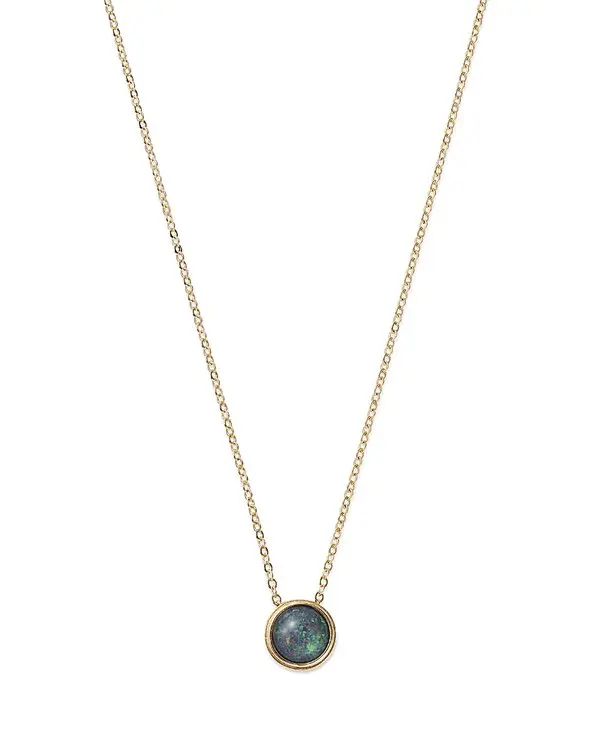 Bloomingdale'S Opal Pendant Necklace - Blue/gold