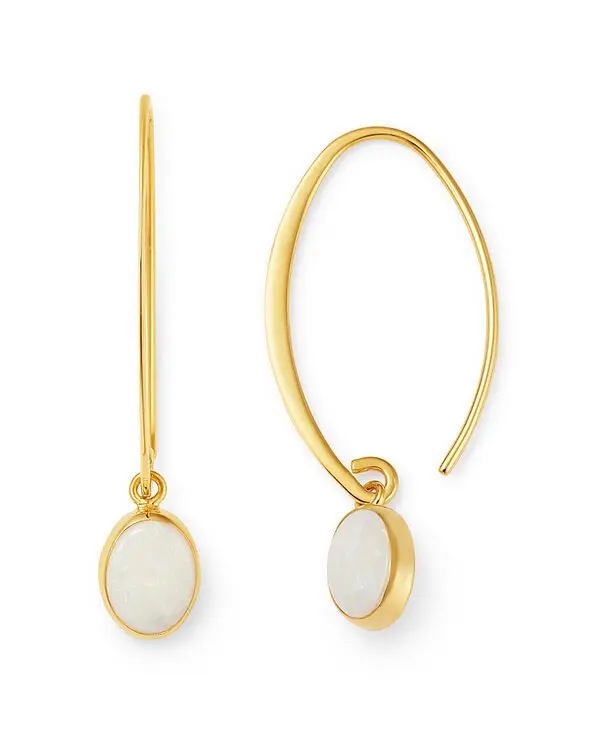 Bloomingdale'S Opal Threader Earrings - White/gold