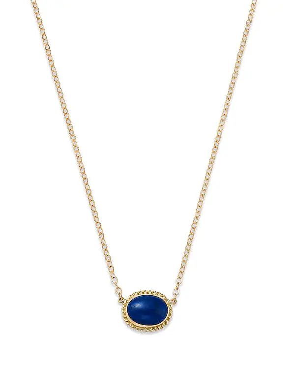 Bloomingdale'S Lapis Lazuli Pendant Necklace - Blue/gold