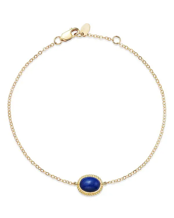 Bloomingdale'S Lapis Lazuli Station Bracelet - Blue/gold