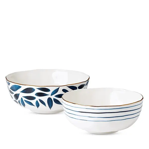 LENOX Bay Nesting Bowls, Set Of 2 - Blue