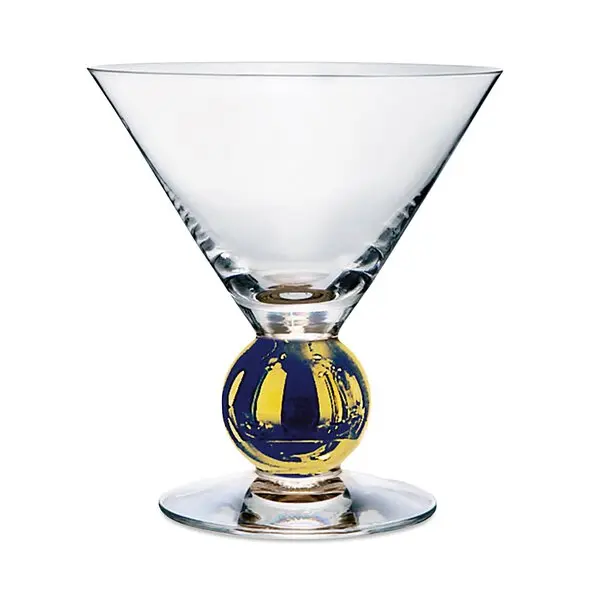 ORREFORS Nobel Martini Glass - Clear/gold