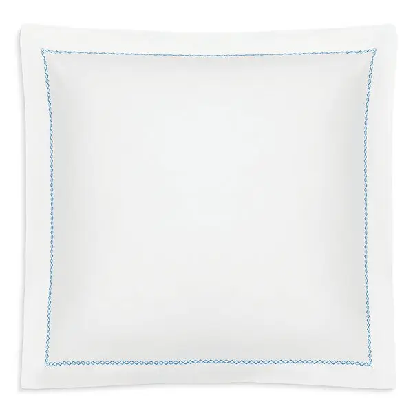 MATOUK Hatch Cotton Euro Sham - Sky Blue
