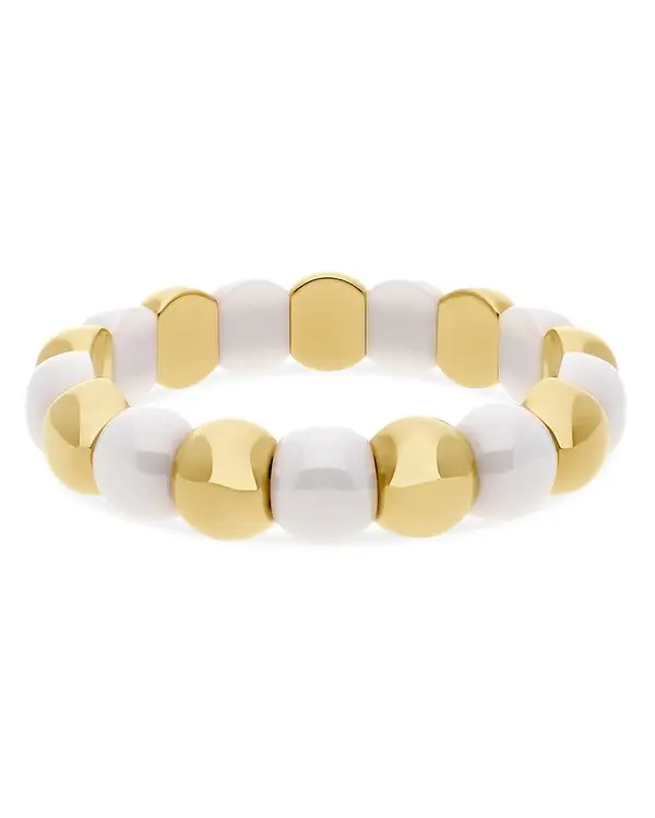 Roberto Demeglio Dama Aura Statement Bracelet - White/gold