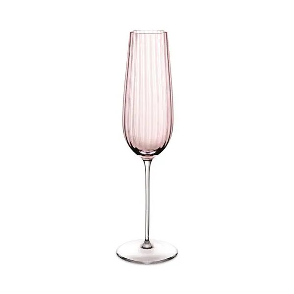 NUDE GLASS Round Up Sparkling Wine Glasses, Set Of 2 - Light Pink