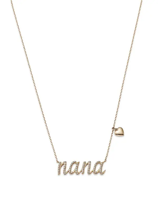 Bloomingdale'S Diamond Nana Necklace, 0.17 Tcw - Gold