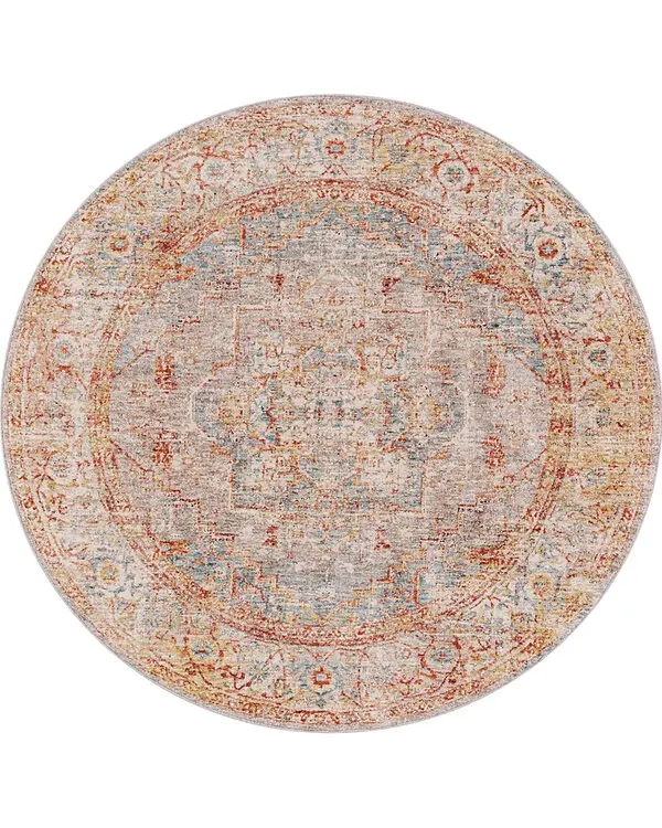 LIVABLISS Mirabel Mbe 2310 Area Rug, 2'7 X 4 - Mist/red
