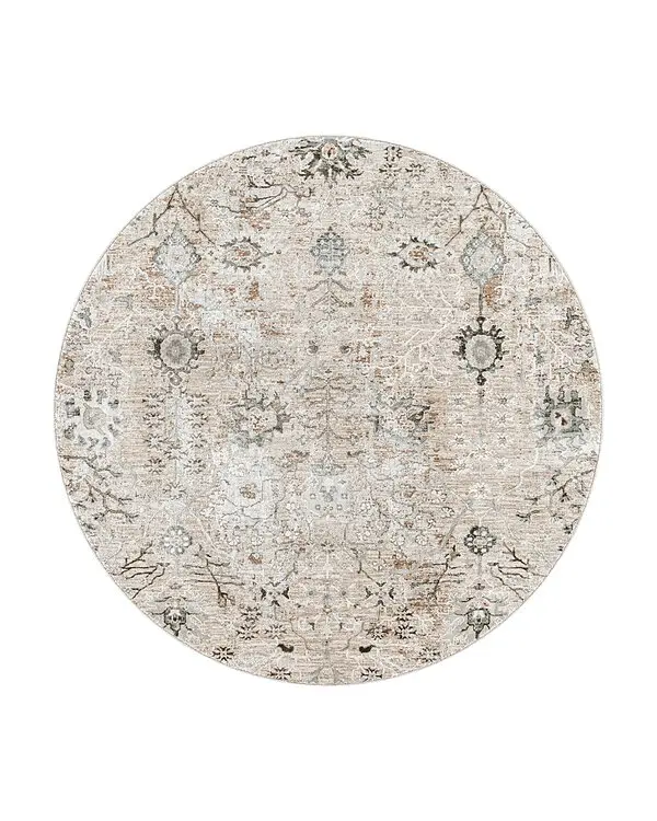 Livabliss Brunswick Bwk-2311 Round Area Rug, 5'3 X 5'3 - Khaki