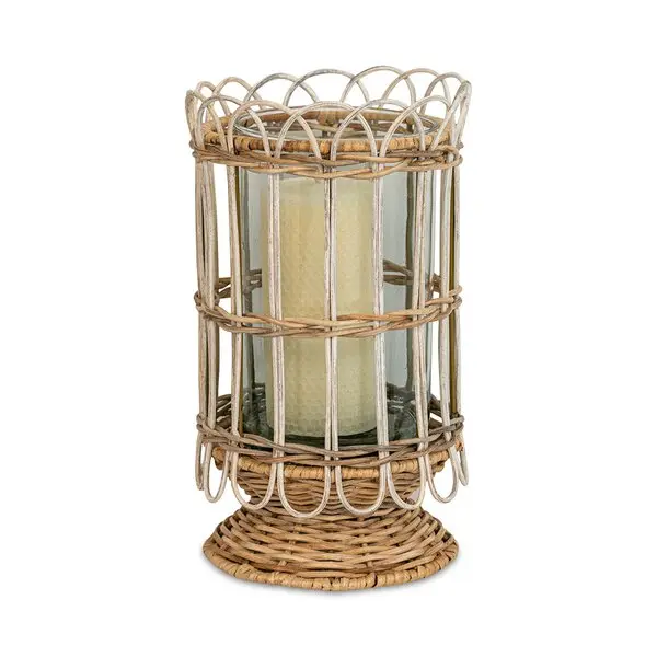 JULISKA Provence Rattan Large Hurricane - Whitewash