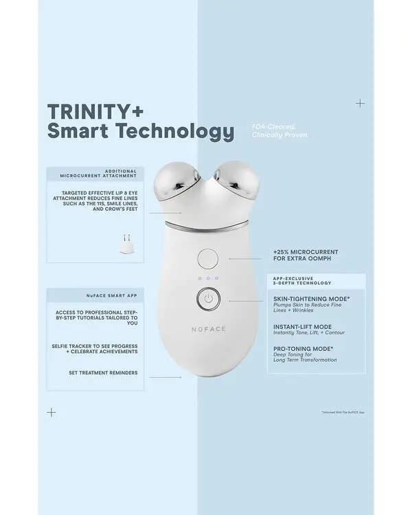 NUFACE Effective Lip & Eye Trinity+ Attachment - No Color