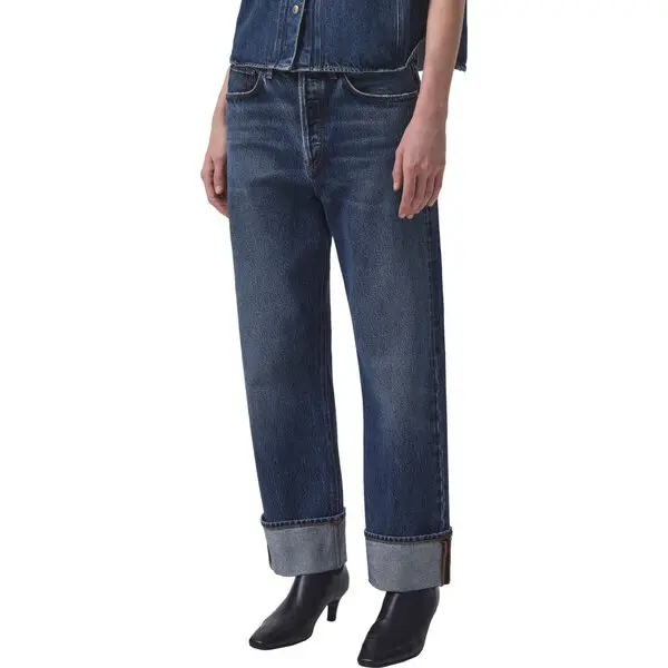 AGOLDE Fran Wide Leg Organic Cotton Jeans