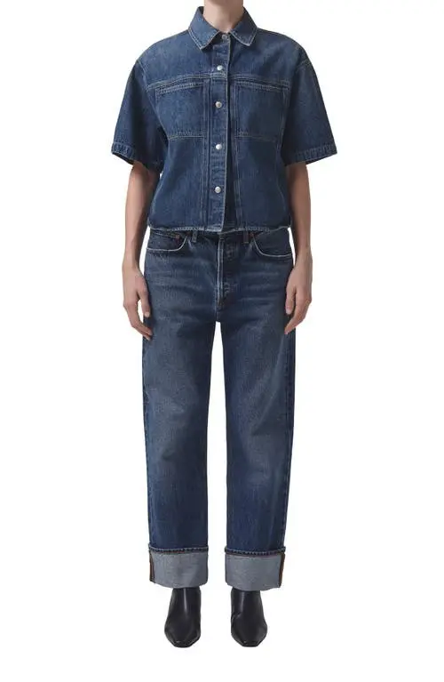 AGOLDE Fran Wide Leg Organic Cotton Jeans