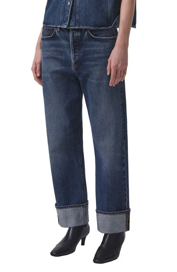 AGOLDE Fran Wide Leg Organic Cotton Jeans