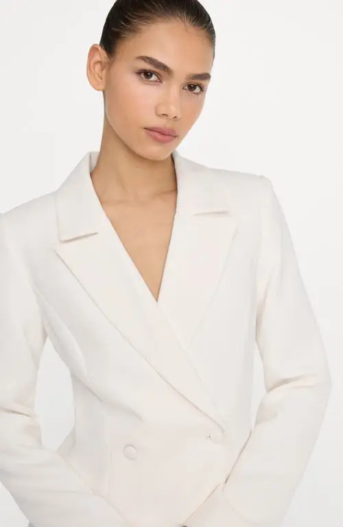 Good American Luxe Suiting Exec Long Sleeve Blazer Minidress