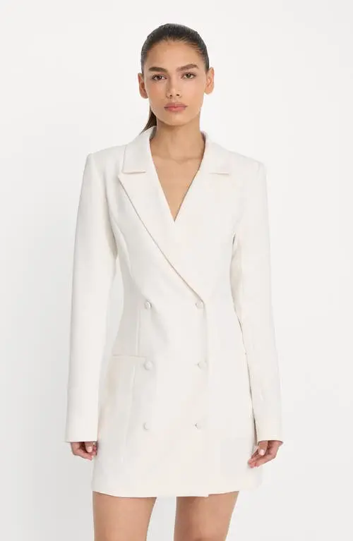 Good American Luxe Suiting Exec Long Sleeve Blazer Minidress