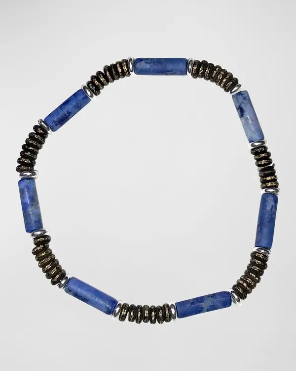 JAN LESLIE Gemstone Beaded Bracelet - Blue