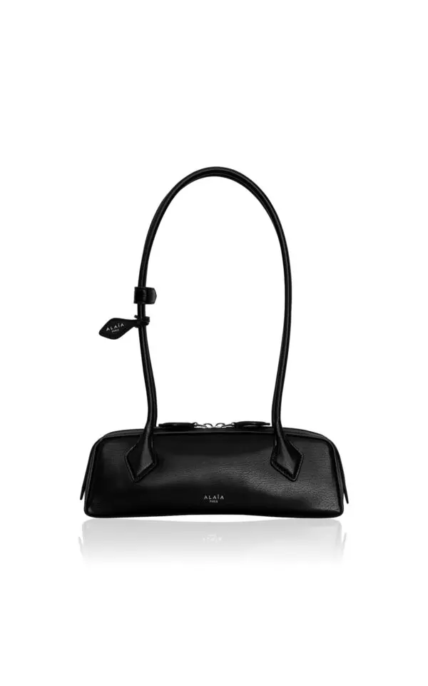Alaïa Le Teckel Small Leather Shoulder Bag - Black