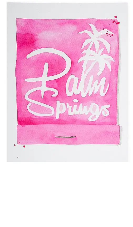 FURBISH 5x7 Palm Springs Print In Pink - N,a