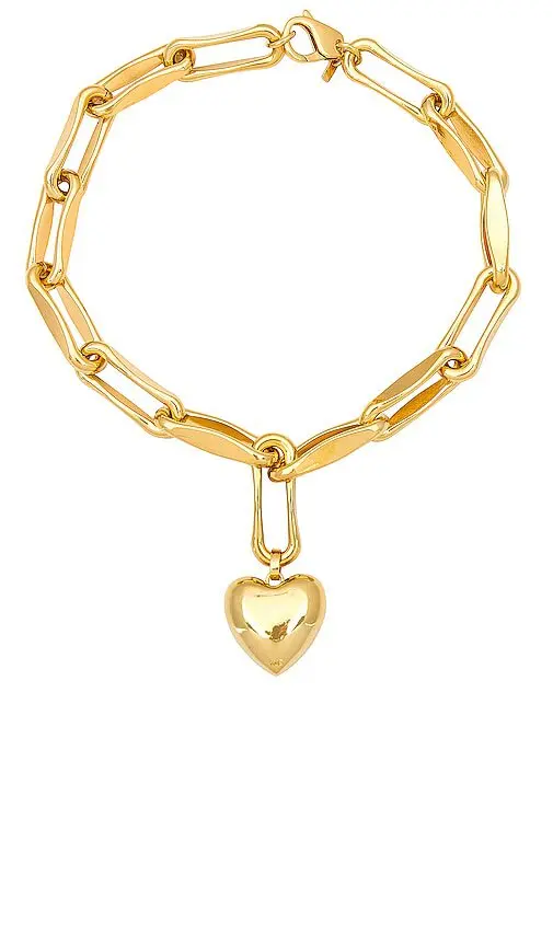 JOOLZ BY MARTHA CALVO Heart Chain Necklace - Gold