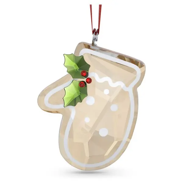 SWAROVSKI Holiday Cheers Gingerbread Glove Ornament - Gold Tone