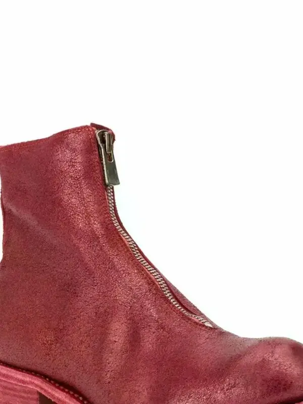 Guidi Coated Zip Ankle Boots