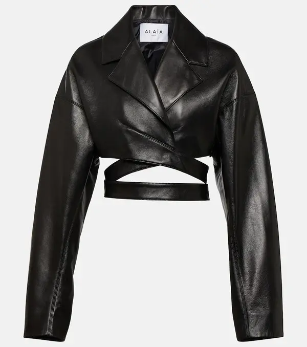 Alaïa Cropped Leather Jacket