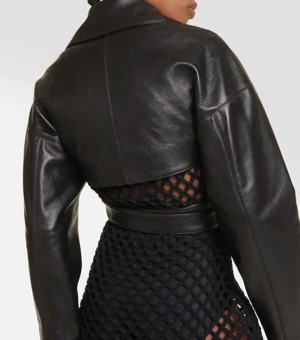 Alaïa Cropped Leather Jacket
