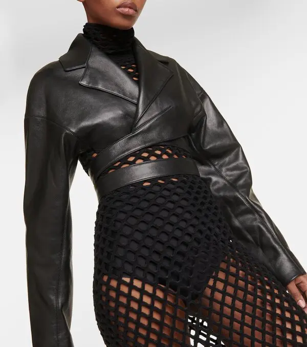 Alaïa Cropped Leather Jacket
