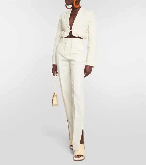 Jacquemus La Croissant Linen-blend Jacket