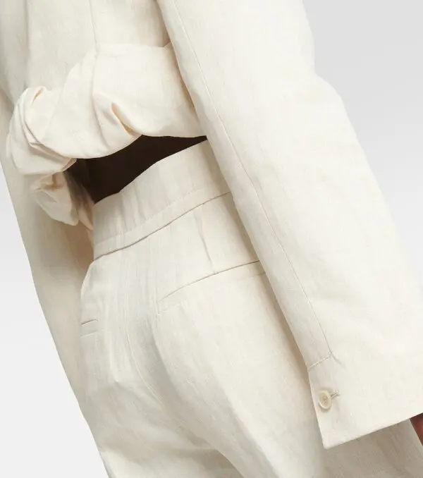 Jacquemus La Croissant Linen-blend Jacket