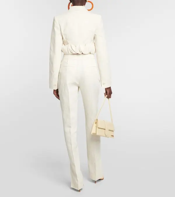 Jacquemus La Croissant Linen-blend Jacket
