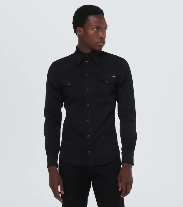 Dolce & Gabbana Embroidered Cotton-blend Shirt