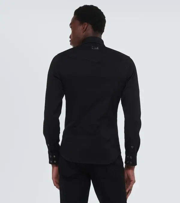 Dolce & Gabbana Embroidered Cotton-blend Shirt