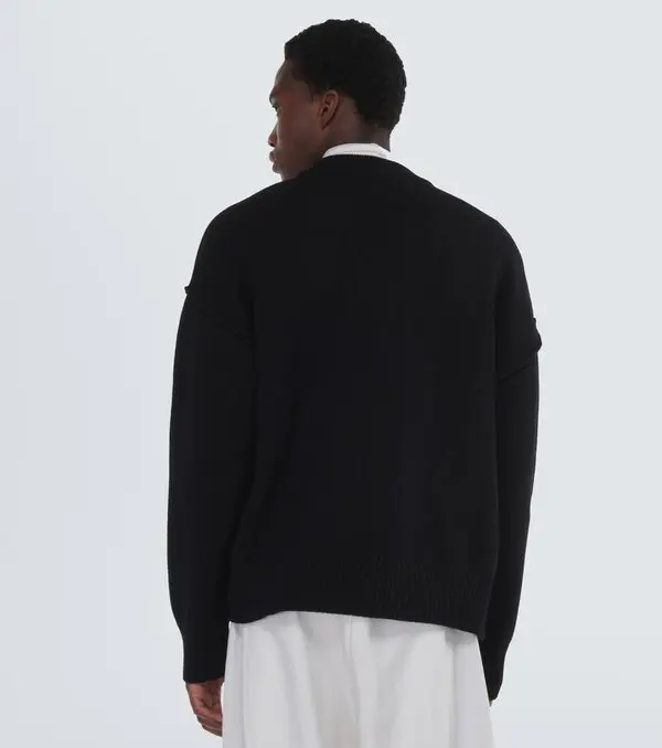 Ami De Cœur Virgin Wool Cardigan - Black