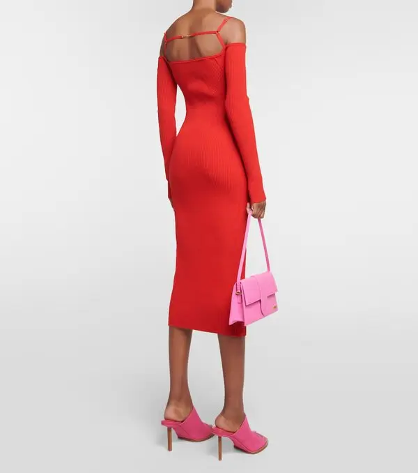 Jacquemus La Robe Sierra Midi Dress - Red