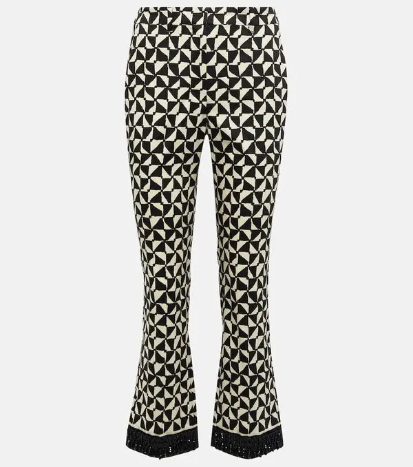 Max Mara Nereo Printed Cropped Pants