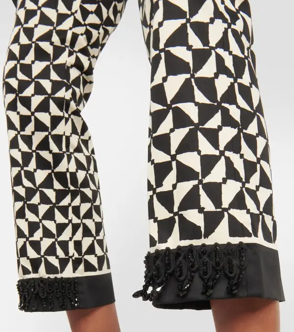 Max Mara Nereo Printed Cropped Pants