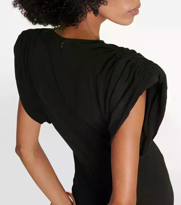 Wardrobe.NYC Ruched Jersey Mini Dress