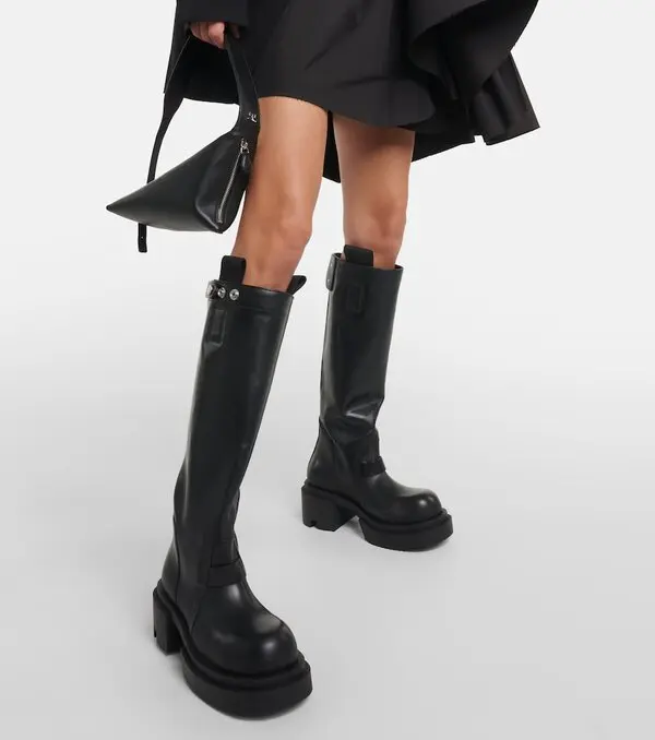 Rick Owens Pull-on Knee-high Boots