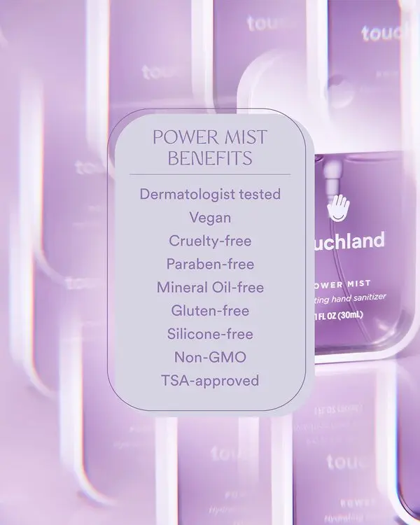 TOUCHLAND Power Mist Hydrating Hand Sanitizer 1 Oz., Aloe You