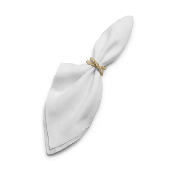 AMAN IMPORTS Spring Bangles Napkin Ring Exclusive - Silver