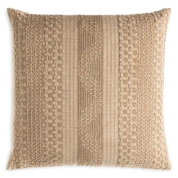 Livabliss Washed Waffle Decorative Pillow, 18l X 18w - Beige
