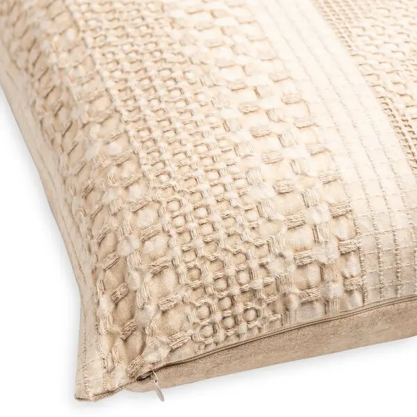 Livabliss Washed Waffle Decorative Pillow, 18l X 18w