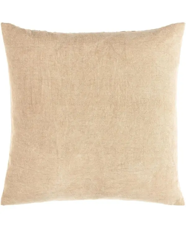 Livabliss Washed Waffle Decorative Pillow, 18l X 18w