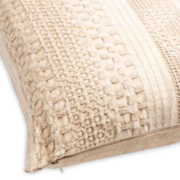 Livabliss Washed Waffle Decorative Pillow, 20l X 20w